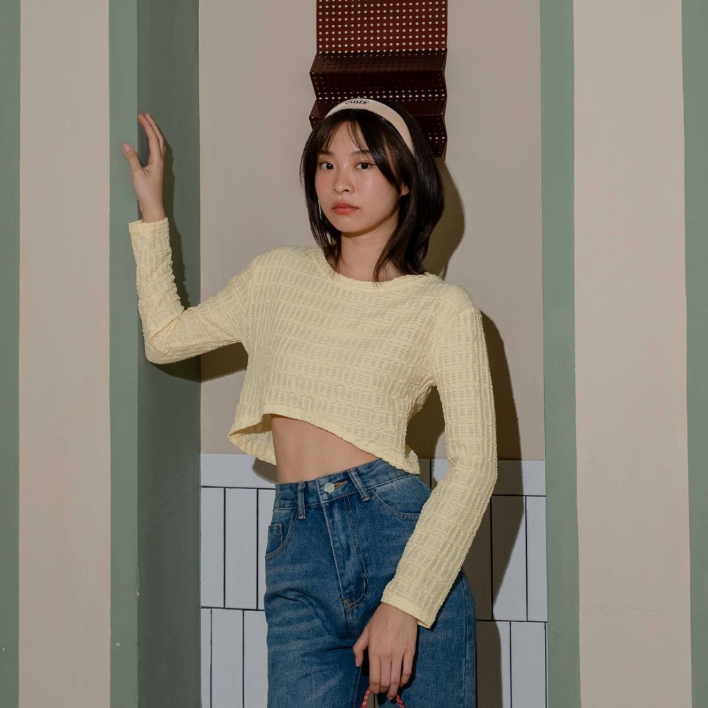 Kimmame - เสื้อ รุ่น Emma Crop Top 3 สี | Shopee Thailand