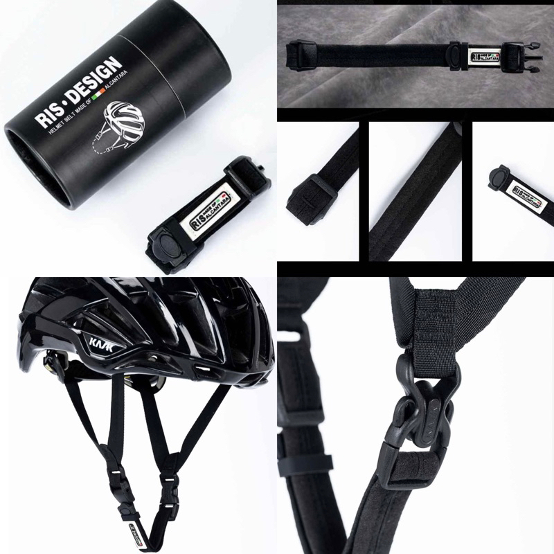 Ris Design สายรัดคาง สำหรับหมวก Kask ทุกรุ่น ผลิตจากวัสดุ Alcantara ...