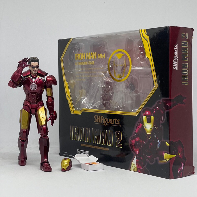 IRON MAN MK 4 mk4 SHF 3 Head & Donuts 1/12 Action Figure 15 cm | Shopee Thailand