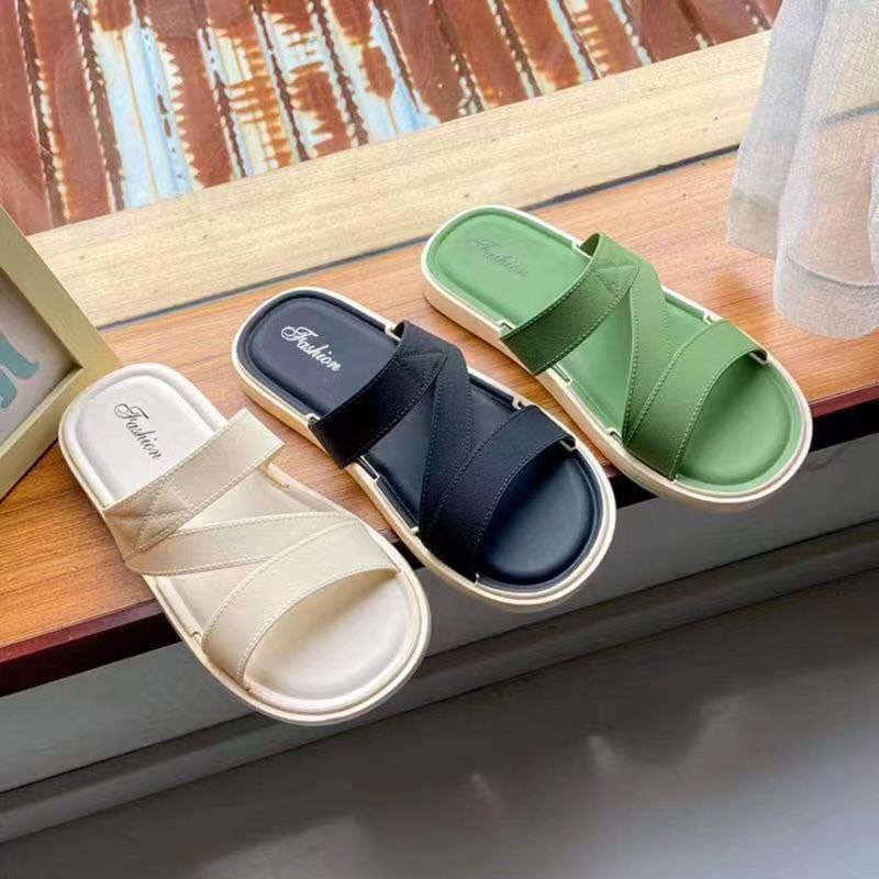 รองเท้าแตะ แบบสวม น้ำหนักเบา ใส่สบายเท้า YH-2301 | Shopee Thailand