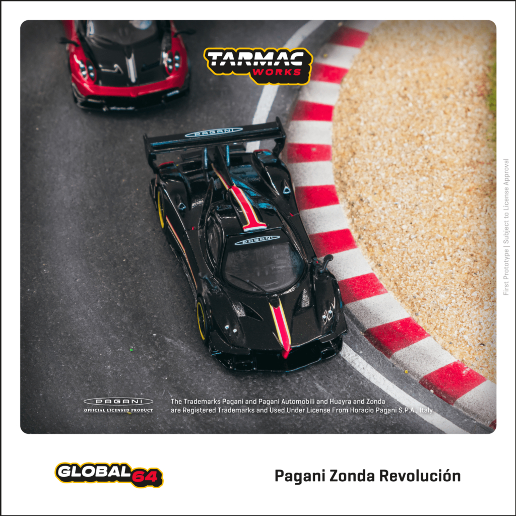 Tarmac Works 1/64 GLOBAL64 Pagani Zonda Revolución Nero Oro | Shopee ...