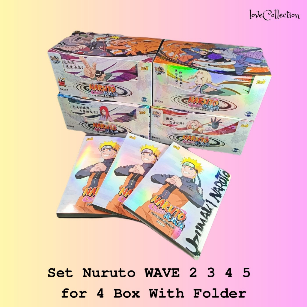 (พร้อมจัดส่ง) นารูโตะ การ์ดเก็บสะสม Set Naruto Wave 2 3 4 5 For 4 Box ...