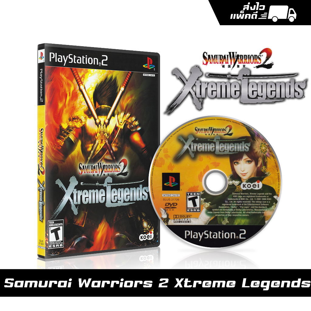 แผ่นเกม PS2 Samurai Warriors 2 Xtreme Legends (english) สกรีนแผ่น พร้อม ...