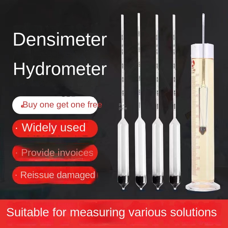 Baume meter เครื่องวัดความหนาแน่นของเหลว hydrometer ความแม่นยำสูงเย็นพื้นผิวหนังสารละลายโคลนผสม ...