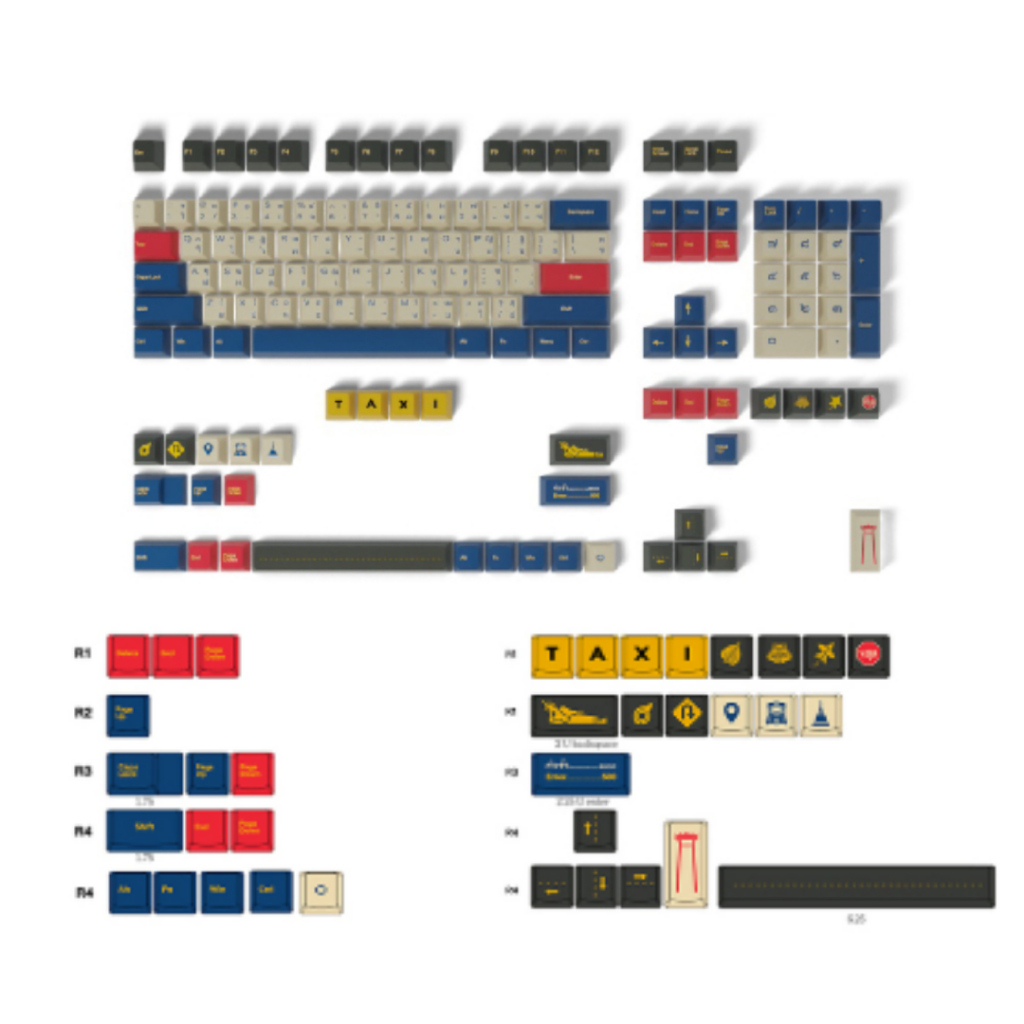 LOGA Keycap Loga PBT DYESUB Special Set Keycap VOL.1 Printstream / GOOD ...