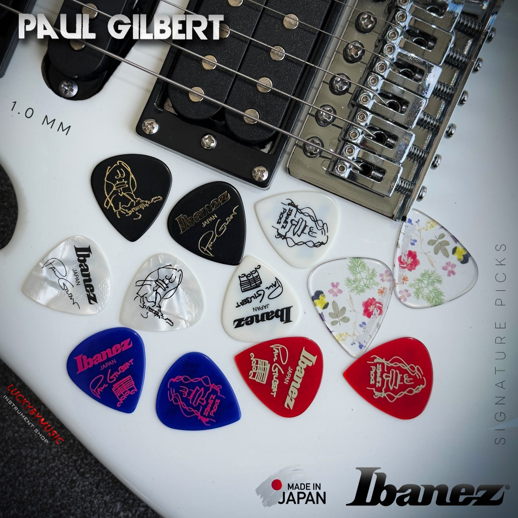 (พร้อมส่ง) ปิ๊ก Ibanez รุ่น Paul Gilbert / Kaleido Pick * Made Japan ...