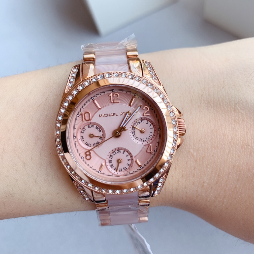 Mk6175 -33mm นาฬิกาข้อมือควอทซ์ ขนาดเล็ก สีโรสโกลด์ สําหรับผู้หญิง ...