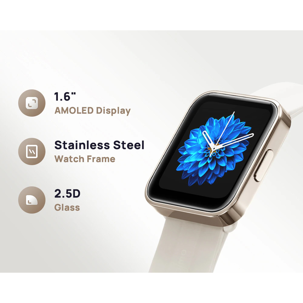 (รับประกัน 1 ปี) นาฬิกาอัจฉริยะ Maimo Watch Flow 1.6" AMOLED screen GPS ...