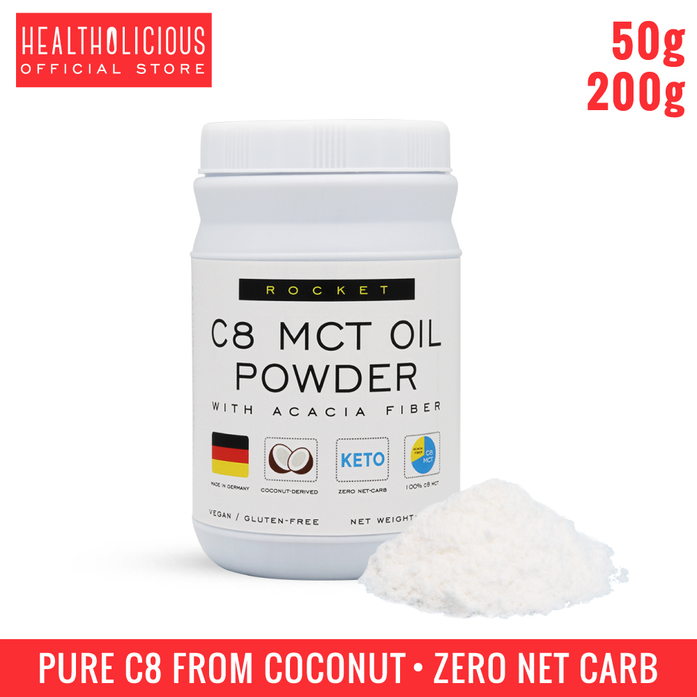 ROCKET C8 MCT OIL POWDER | ซี 8 เอ็มซีที ออยล์ พาวเดอร์ | จากมะพร้าว ...
