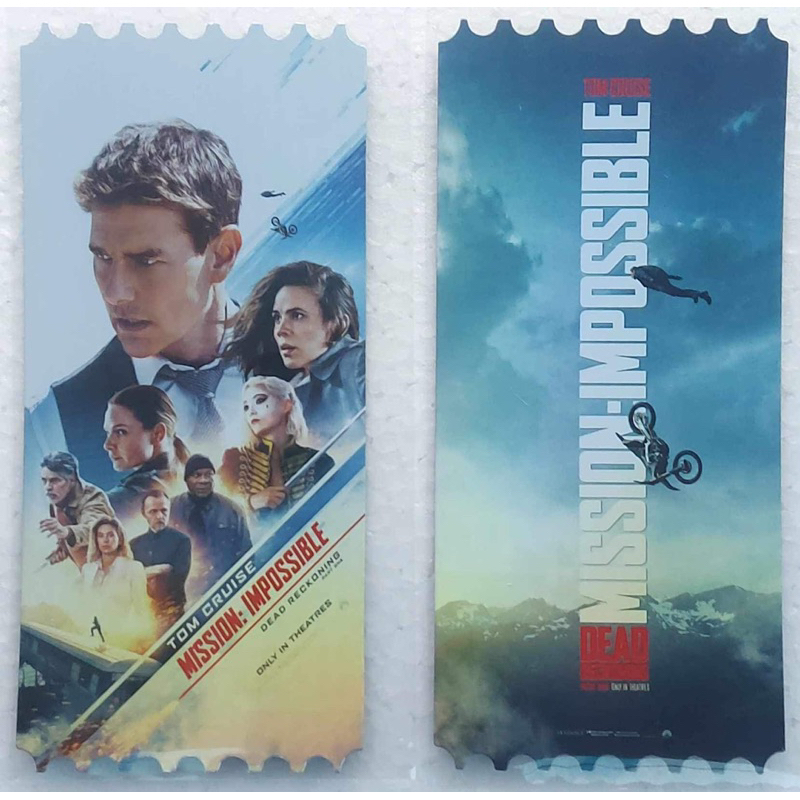 การ์ดวิบวับ Collectible ticket mission impossible SF+ แท้ เป็นของสะสม ...