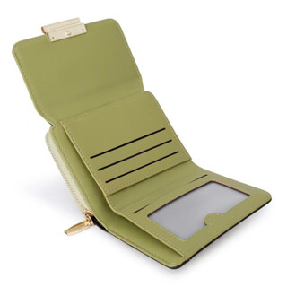 พร้อมส่ง !!!กระเป๋าสตางค์ กระเป๋าสตางค์ผู้หญิงใบสั้น 3พับ CLASSIC&MODERN ซิปล็อคส ไตล์เกาหลี ฟรี ...