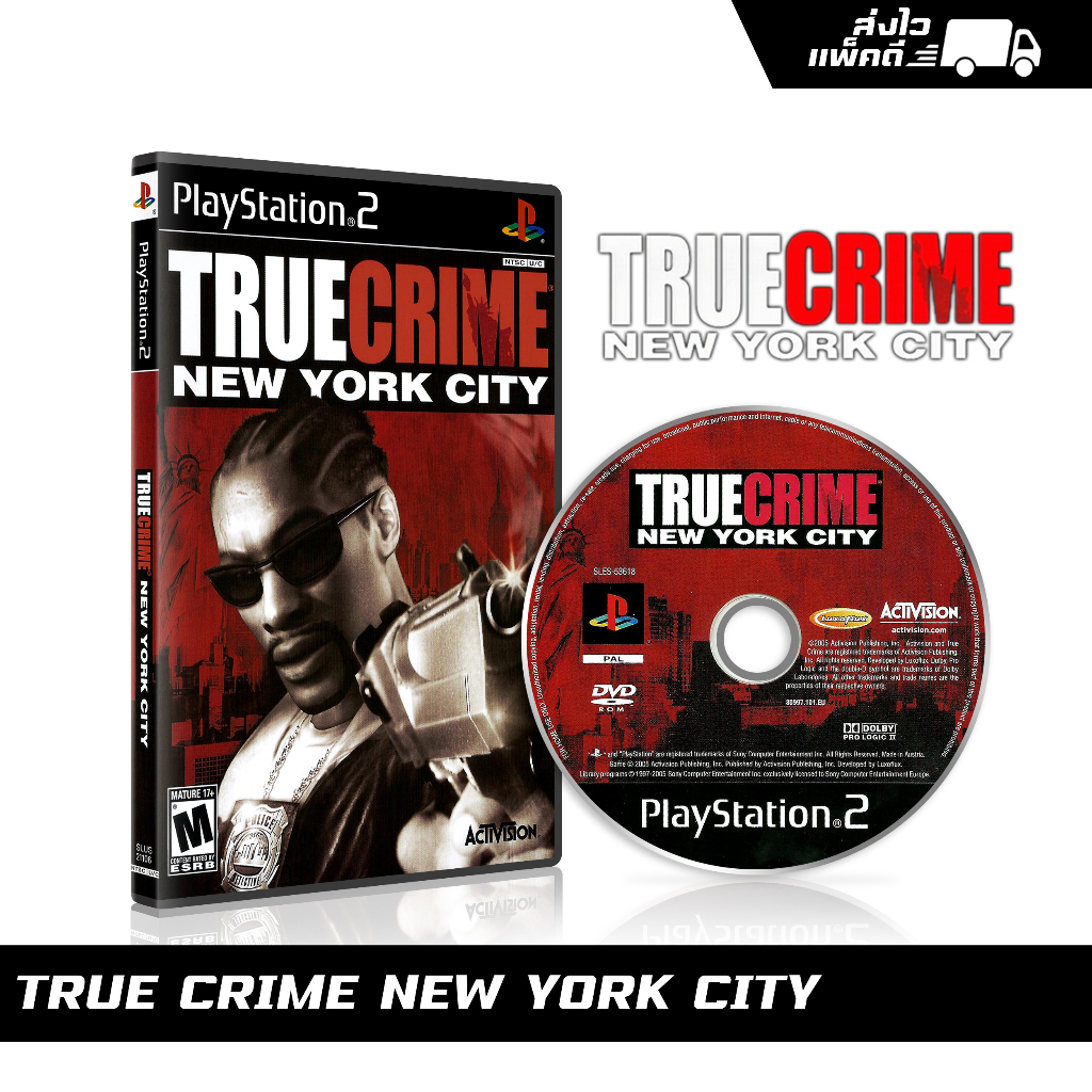 แผ่นเกม PS2 True Crime New York City (english) สกรีนแผ่น พร้อมปกใส่ ...