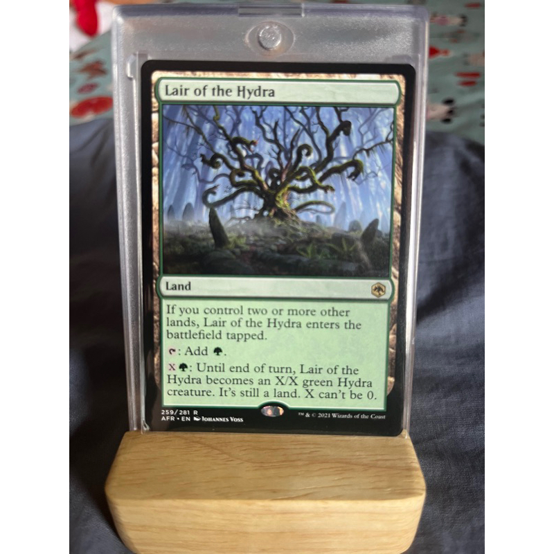 การ์ด MTG Lair of the Hydra Land Magic the Gathering EDH รุ่น AFR สภาพ ...