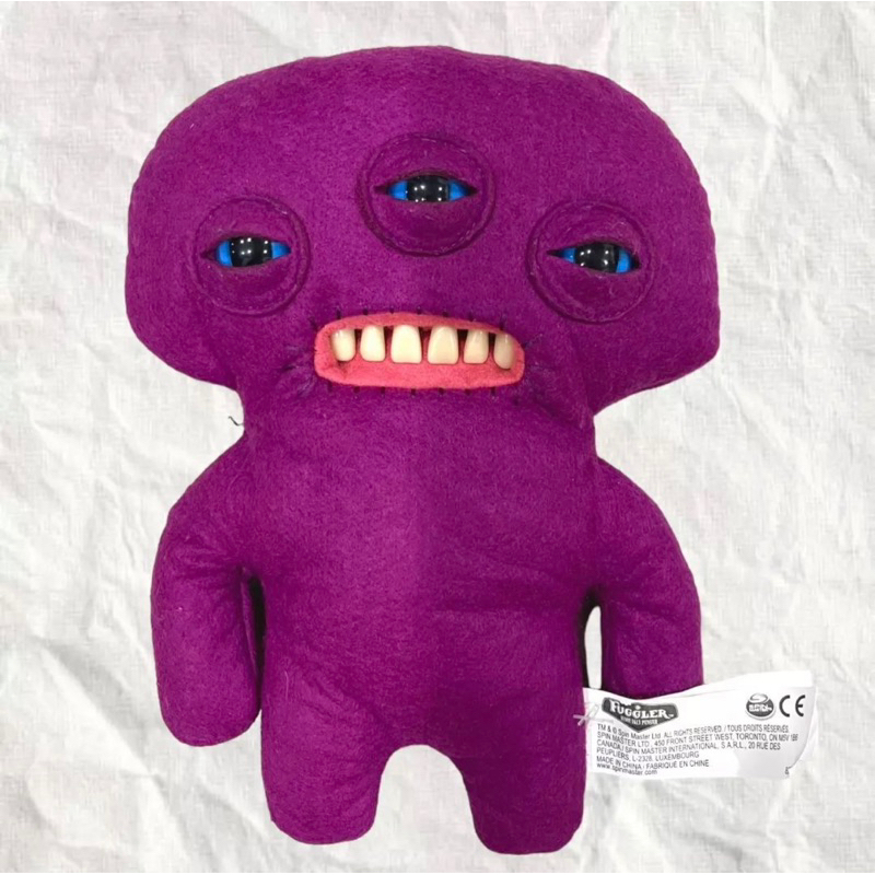 ตุ๊กตา fuggler funny ugly monster -Purple Alien withe three eyes ...