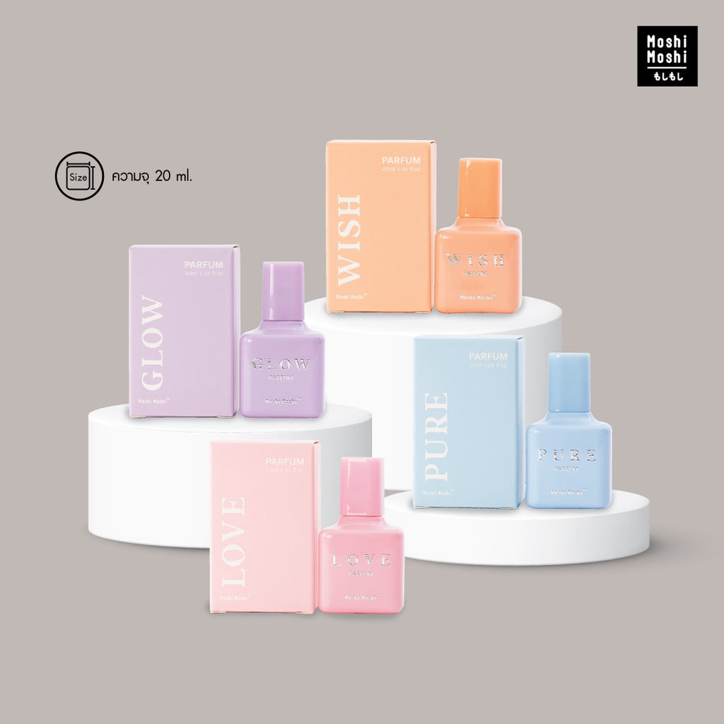 Moshi Moshi น้ำหอมโมชิโมชิ กลิ่นหอมละมุน เหมาะกับการซื้อเป็นของขวัญ 20 มล. รุ่น 8100003990-3993 ...