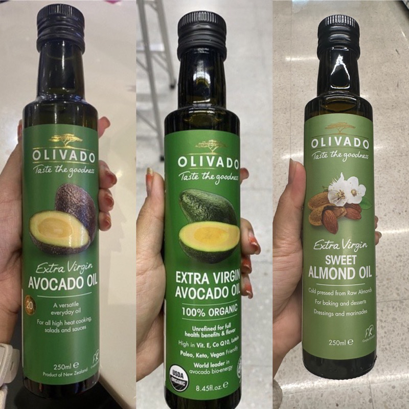 Olivado Extra Virgin Avocado oil 250 Ml. น้ำมันอโวคาโด วิธีธรรมชาติ ตรา ...