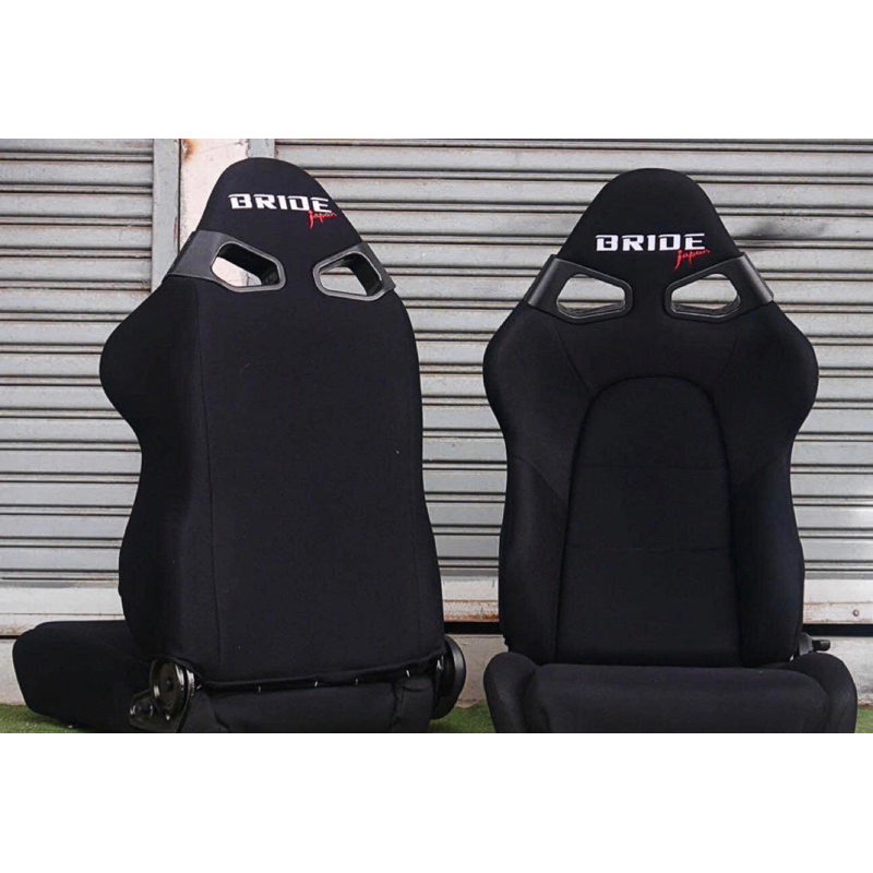 เบาะรถยนต์ เบาะซิ่ง Bride Vorga งานไทย สีดำล้วน (1 คู่) แถมราง | Shopee ...