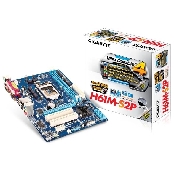 เมนบอร์ด GIGABYTE GA-H61M-S2P Socket 1155 Intel® H61 Express Chipset ...