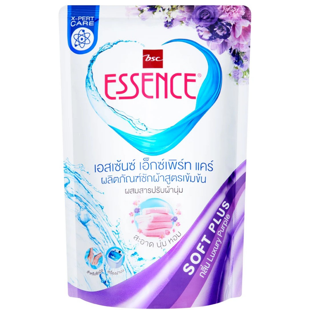เอสเซ้นซ์ น้ำยาซักผ้า ผสม น้ำยาปรับผ้านุ่ม Essence X-pert care เอ็กซ์เพิร์ท แคร์ ขนาด 600 มล. ...