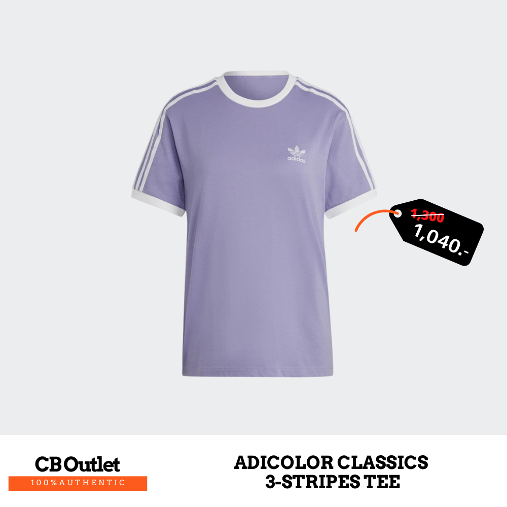 เสื้อยืดผู้หญิง ADIDAS ADICOLOR CLASSICS 3-STRIPES IB7411 | Shopee Thailand