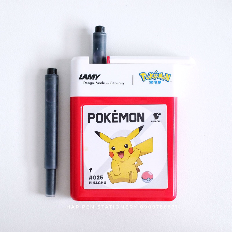 **พร้อมส่ง** ตลับเก็บหมึกหลอด Lamy T10 ลายปิกาจู Pikachu Lamy Pokemon 2022 limited 2022 | Shopee ...