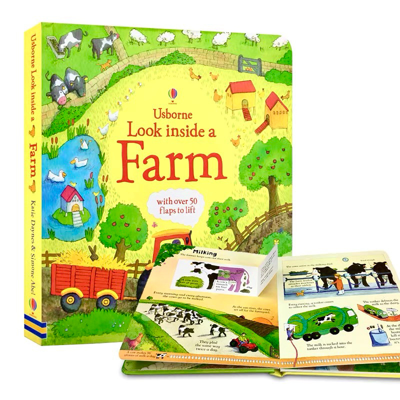Usborne Look Inside a Farm # Interactive Flap Book # Hardcover , Ages ...