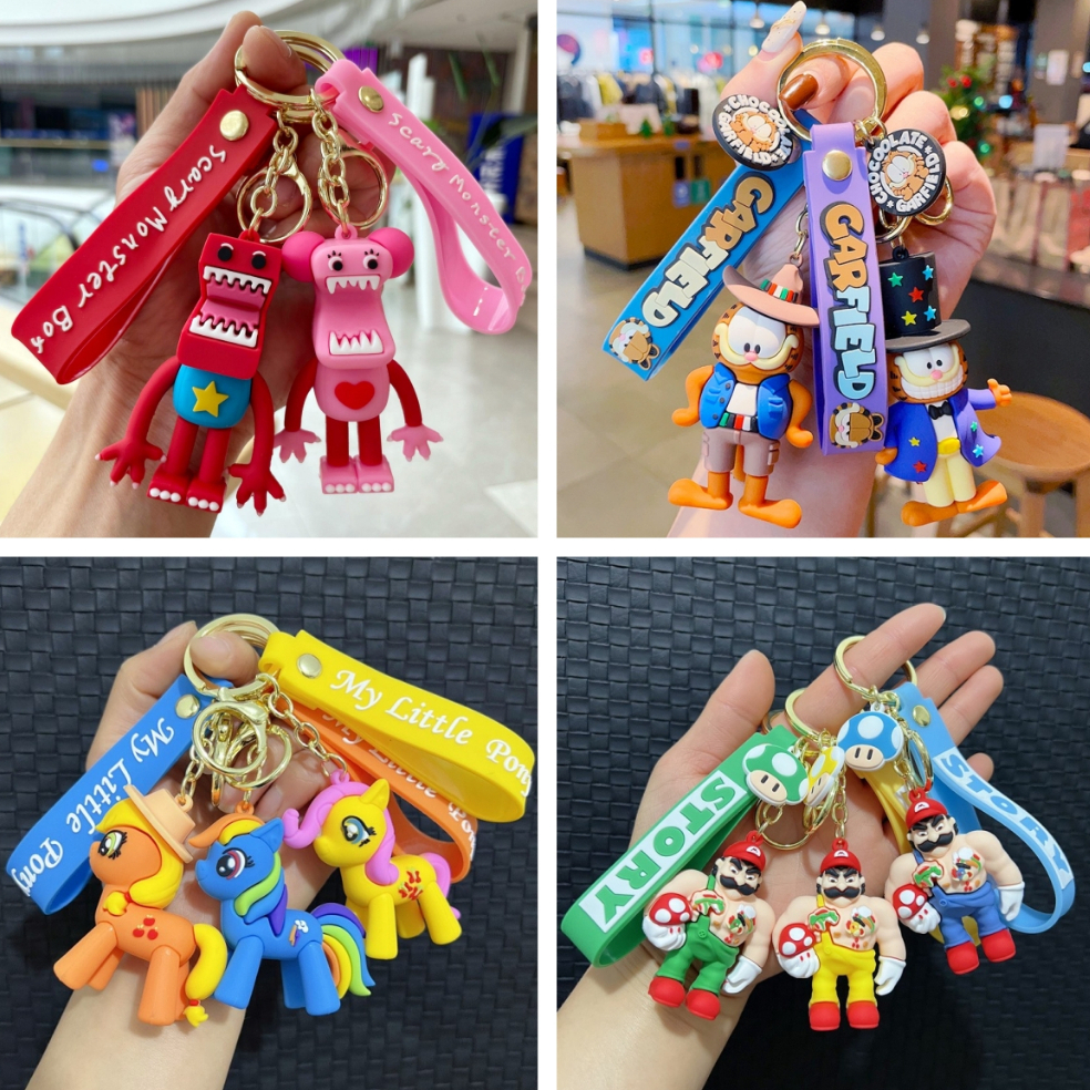 พวงกุญแจตัวการ์ตูนยอดนิยมน่ารักและสร้างสรรค์ Cartoon Game พวงกุญแจ ...