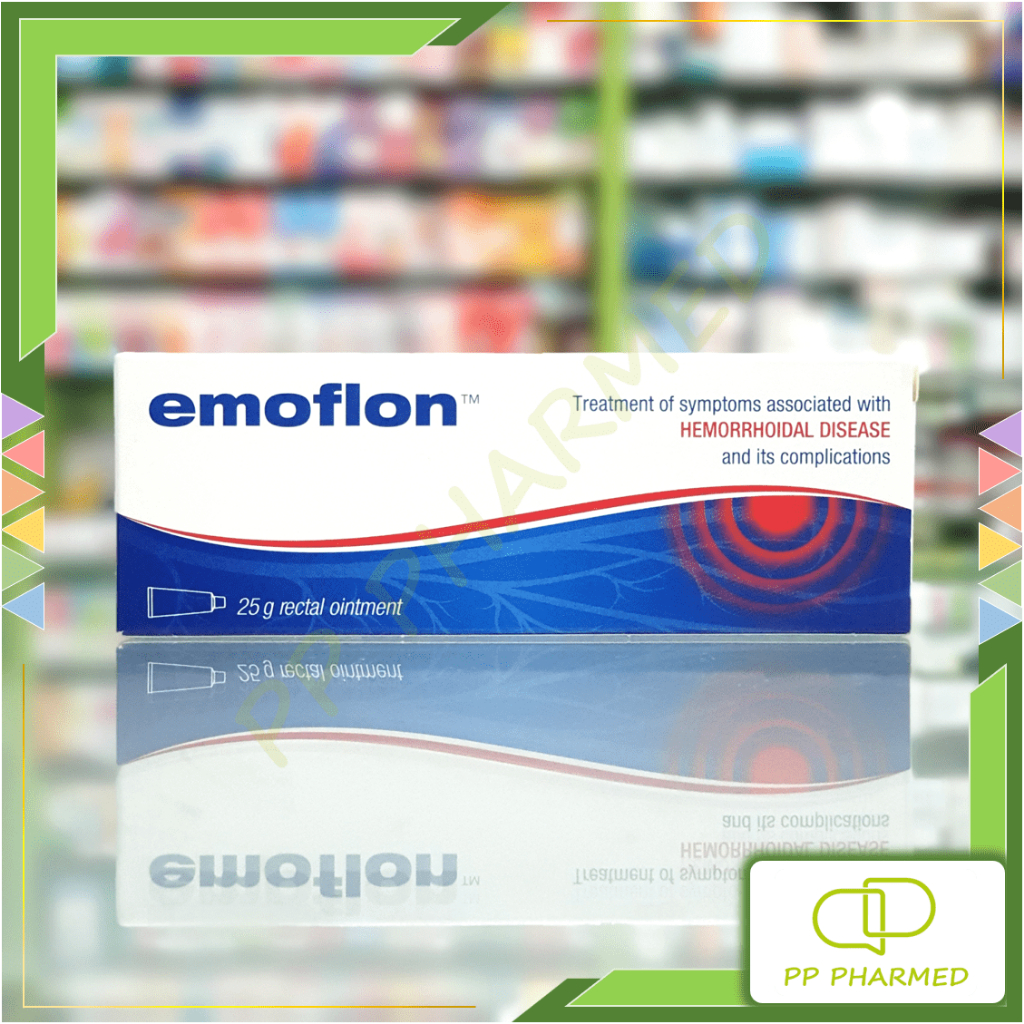 EmoFlon รักษาอาการที่เกิดจากริดสีดวงทวารหนัก ชนิดทา Rectal Ointment 25g ...