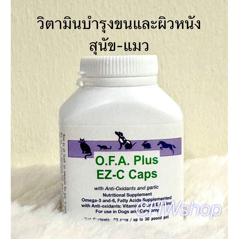 OFA Plus 20 เม็ด(Exp.03/2024) วิตามินบำรุงขน-ผิวหนังสุนัขและแมว ...
