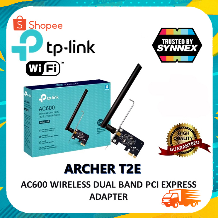 TP-Link การ์ดไวไฟ Archer T2E AC600 Wireless Dual Band PCI Express ...