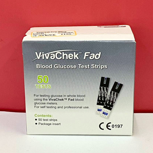 VivaChek Fad Blood Glucose Test Strips แผ่นวัดน้ำตาลวีว่าเช็ค ของแท้ ...