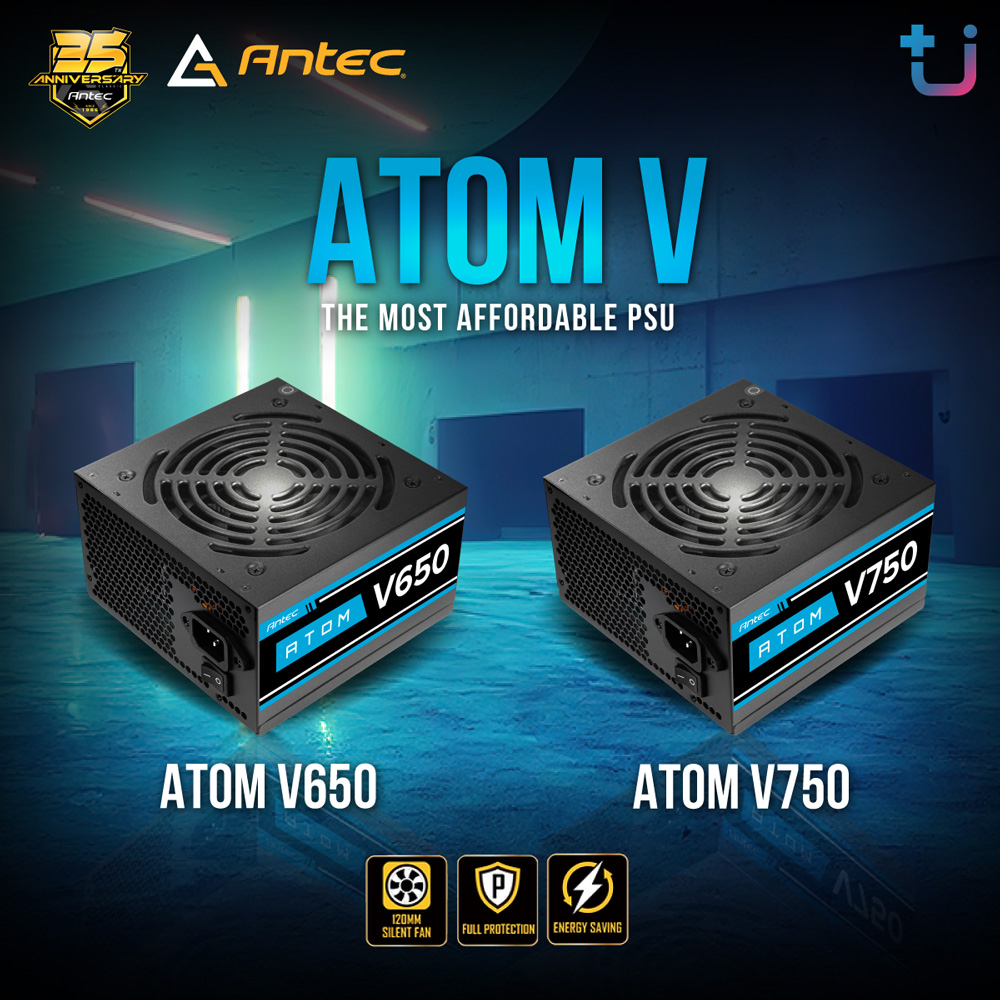 POWER SUPPLY (อุปกรณ์จ่ายไฟ) ANTEC ATOM V650 - 650W , V750 - 750W รับ ...