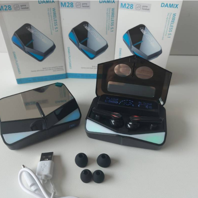 Damix M28 TWS Gaming Earphones หูฟังไร้สาย | Shopee Thailand