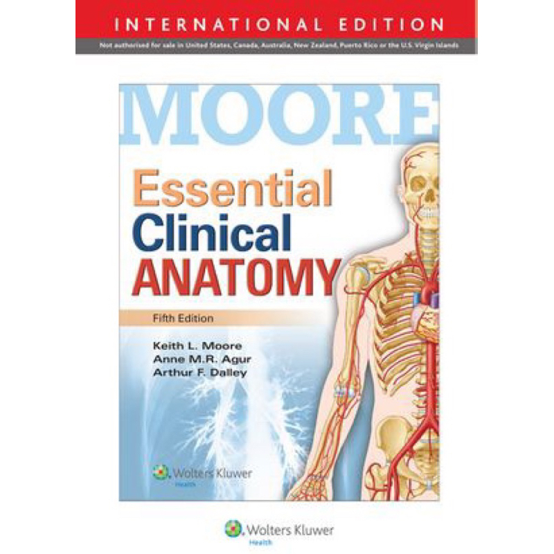 [หนังสือ] Moore Essential Clinical Anatomy ตำรา กายวิภาคศาสตร์ atlas of ...