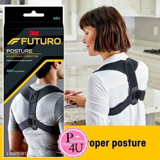3M Futuro Posture Corrector Adjustable ฟูทูโร่ อุปกรณ์พยุงไหล่และหลัง ...