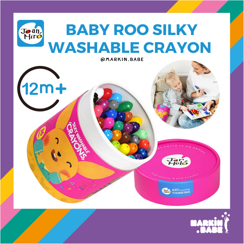JOAN MIRO I SILKY WASHABLE CRAYONS สีเทียนเนื้อนุ่มปลอดสารสำหรับเด็ก I ...