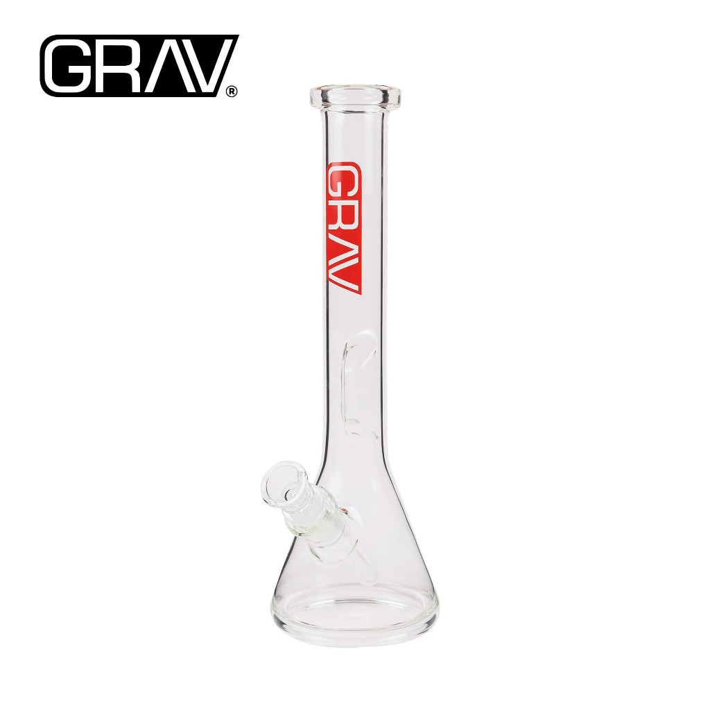 บ้องแก้ว GRAV Glass Bong รุ่น Premium Beaker Bong - Red ความสูง 30 ซม. ...