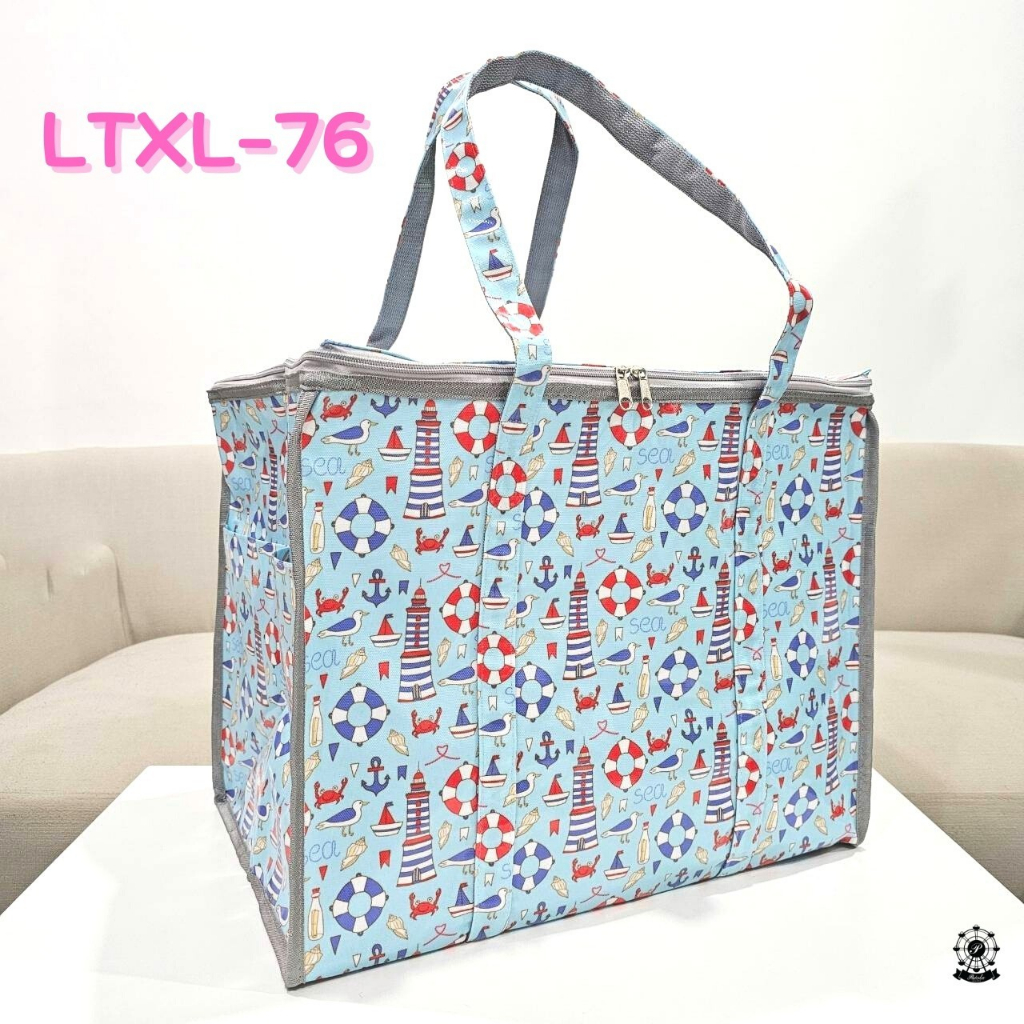 (พร้อมส่ง) กระเป๋าเคลือบกันน้ำ ทรงกล่อง รุ่น LTXL กว้าง 18 นิ้ว สูง 14.5 นิ้ว หนา 12 นิ้ว ...