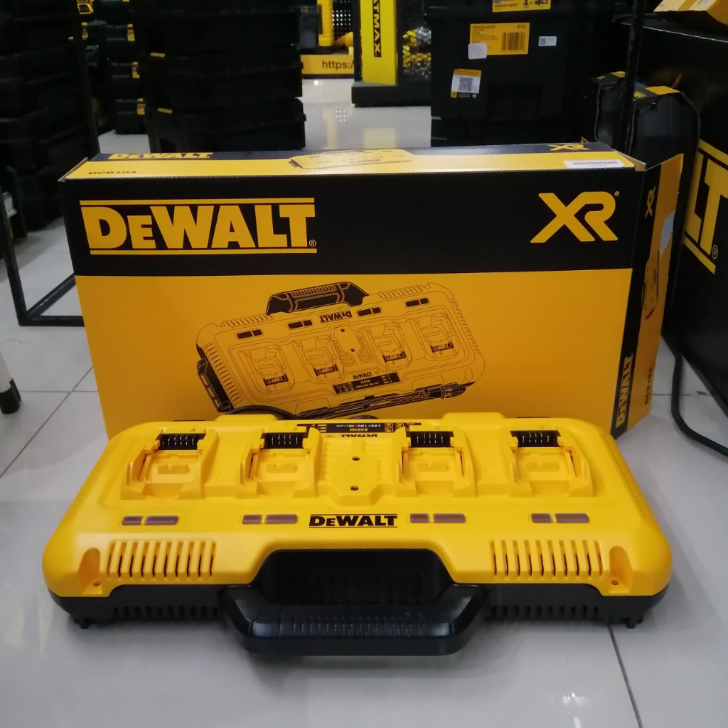 DEWALT แท่นชาร์จแบตเตอรี่ 4 ช่อง รุ่น DCB104-QW | Shopee Thailand