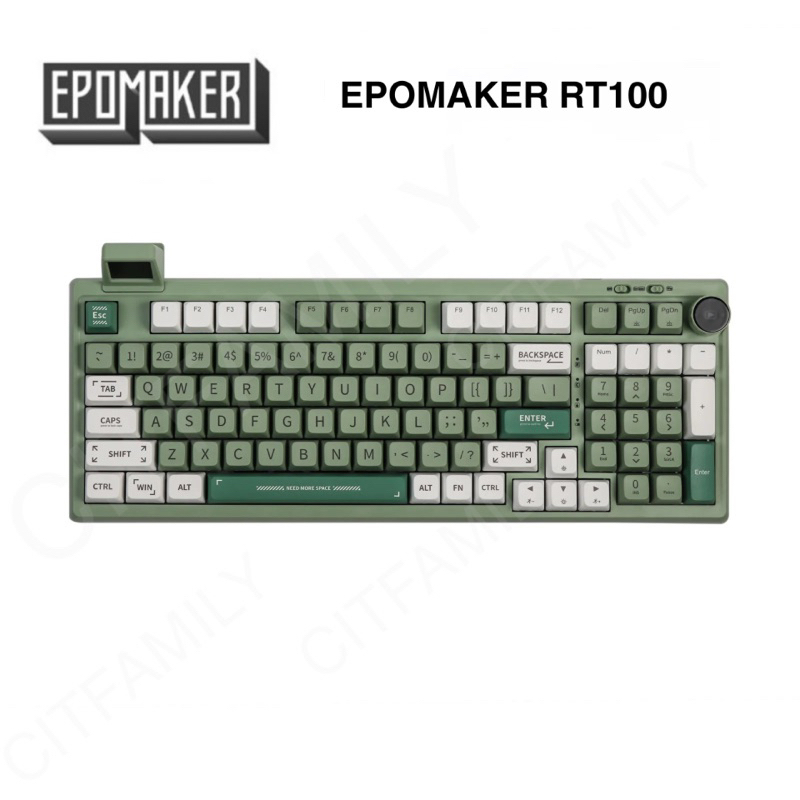 keyboard Epomaker RT100 Retro mini-TV บลูธูท/ไร้สาย คีย์บอร์ดไร้สาย ...