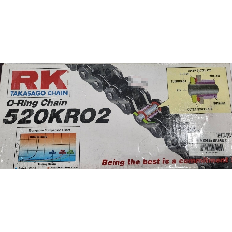 โซ่ RK O-Ring Chain 520KR02 แท้ | Shopee Thailand