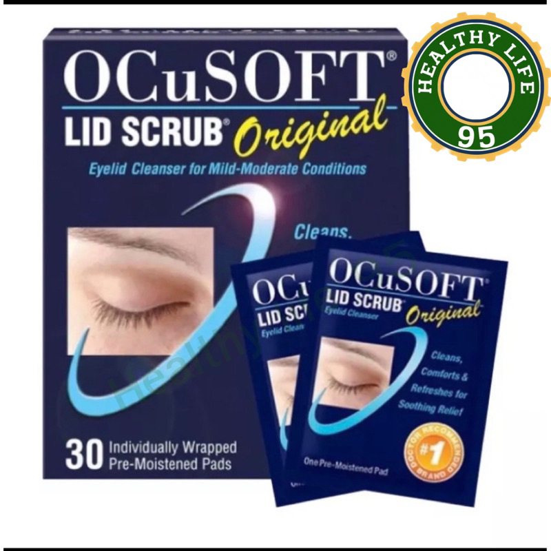 OCuSOFT lid pad ผลิตภัณฑ์ทำความสะอาดเปลือกตา 30ชิ้น | Shopee Thailand