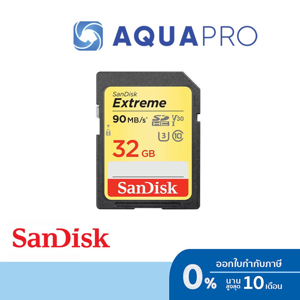 SanDisk Extreme SDHC UHS-I Card 32GB รับประกันศูนย์ไทย | Shopee Thailand