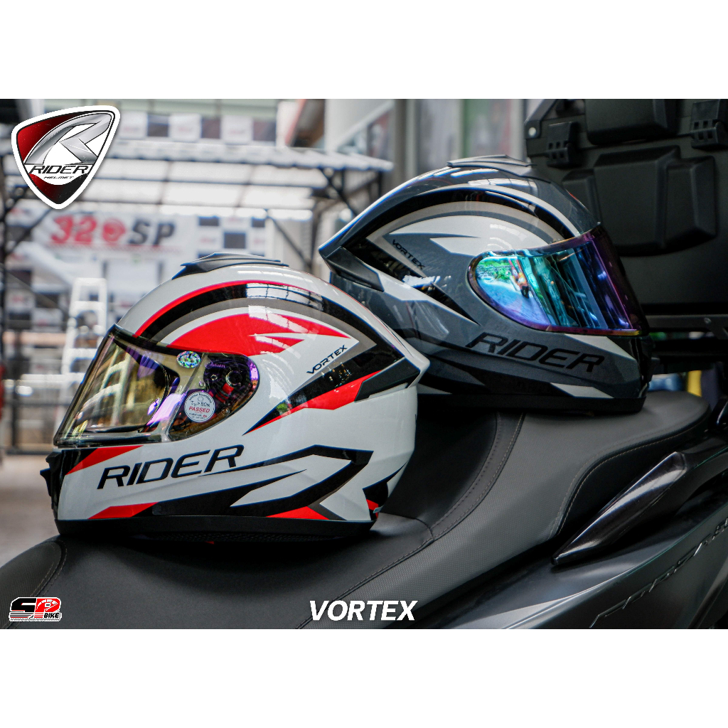 หมวกกันน็อค Rider Vortex 2023 ลายใหม่ล่าสุด ส่งไว!!! | Shopee Thailand