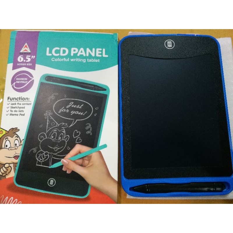 LCD 6.5 writing tablets วาดเขียนหน้าจอ แอลซีดี ลบได้โดยกดปุ่มเดียว ขนาด ...