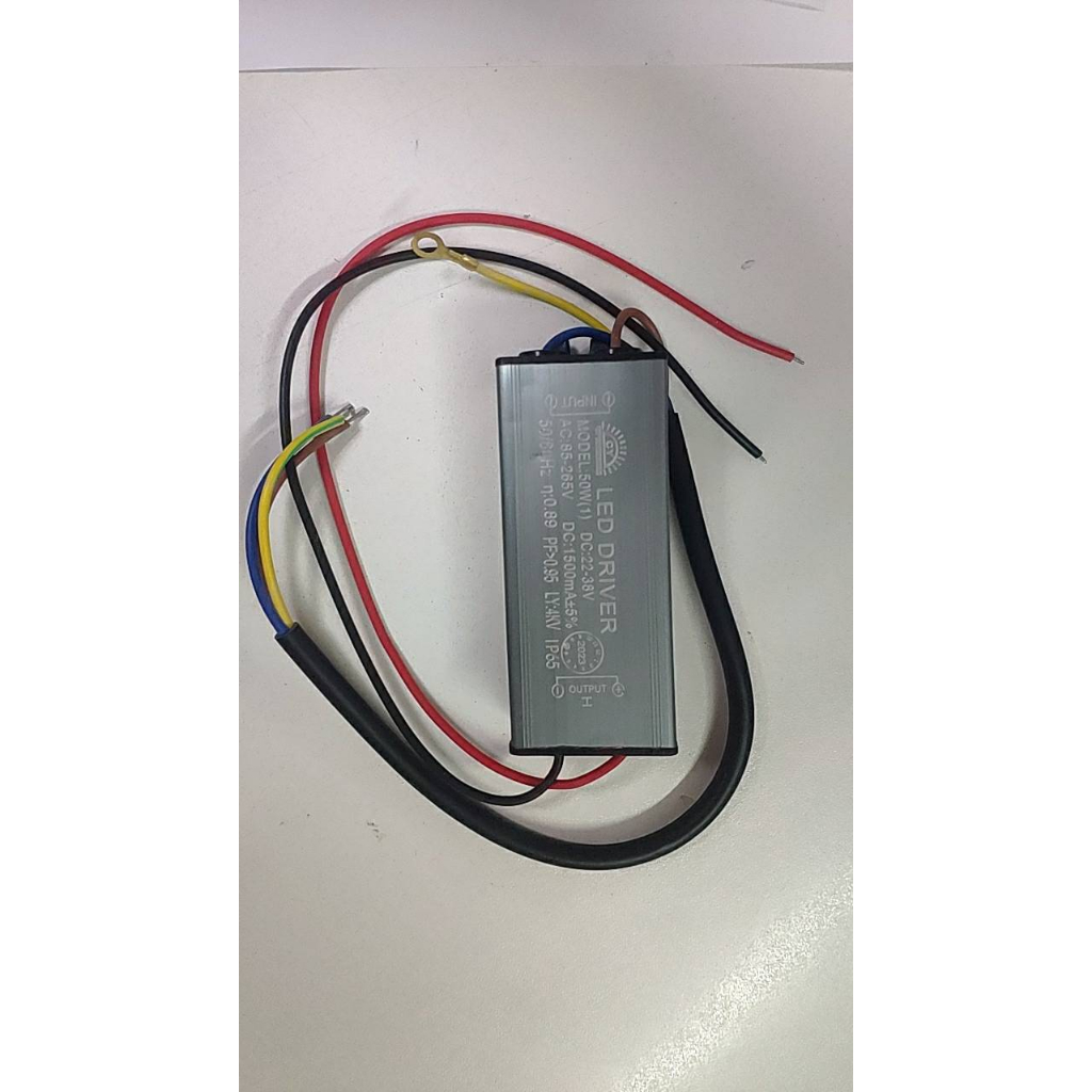ไดร์เวอร์หม้อแปลงไฟ LED ขนาด50W แบบภายนอก LED Driver Model:50W , DC 22 ...