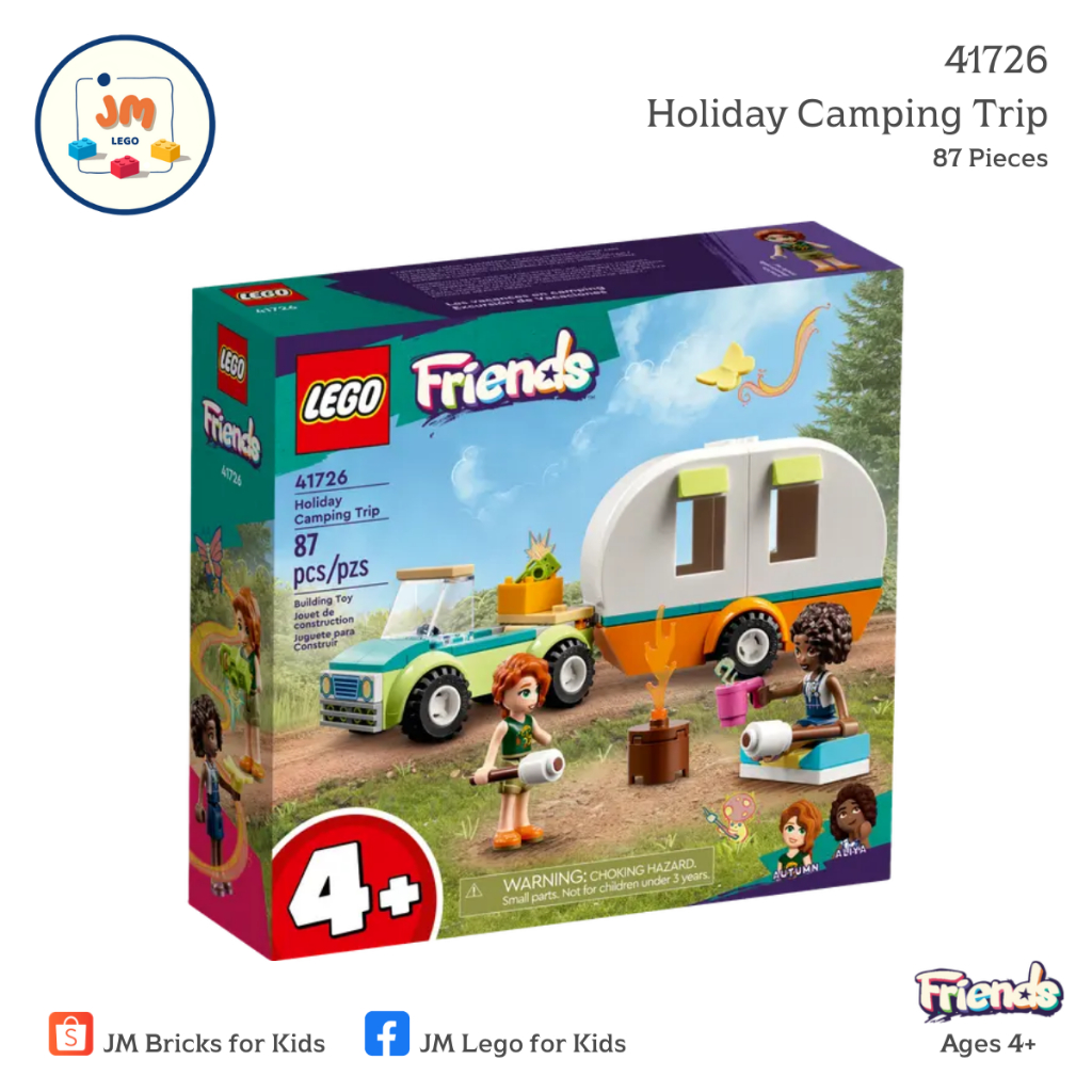 LEGO Friends 41726 Holiday Camping Trip (87 Pieces) สำหรับเด็กอายุ 4 ปี ...