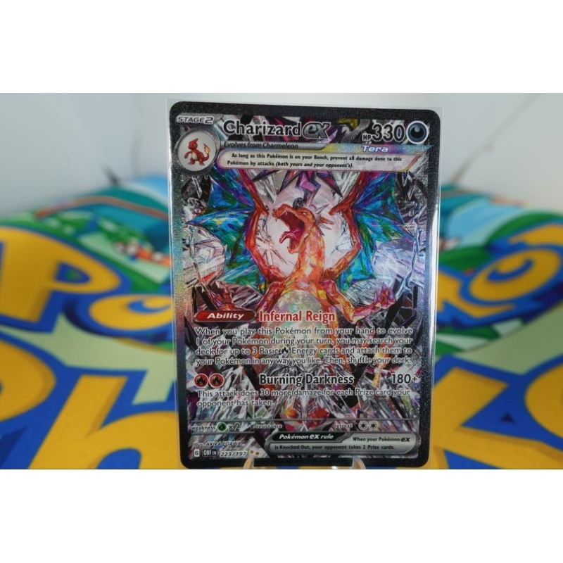 Pokemon Card "Charizard EX Alt 223/197" ENG Obsidian Flames | Shopee ...