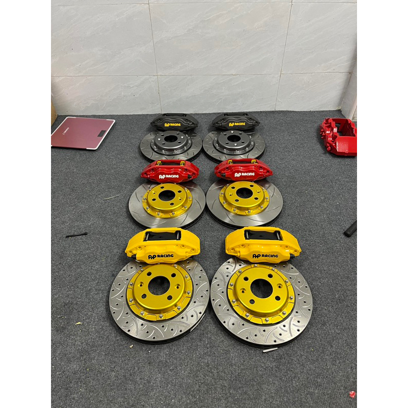 ปั๊มเบรคAp racing 7600 คู่หน้า พร้อมจานฮับ สายถัก | Shopee Thailand