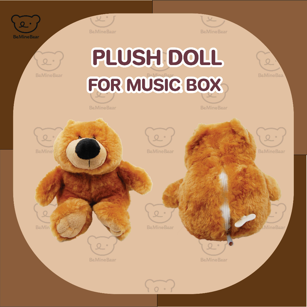 Plush Doll For Music Box ตุ๊กตากล่องดนตรีหมี | Shopee Thailand